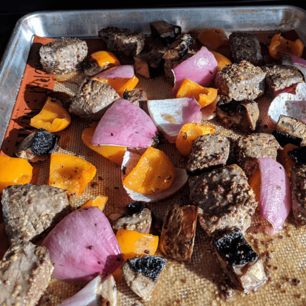 Deconstructed Beef Brochettes with Lemon Tamari Marinade