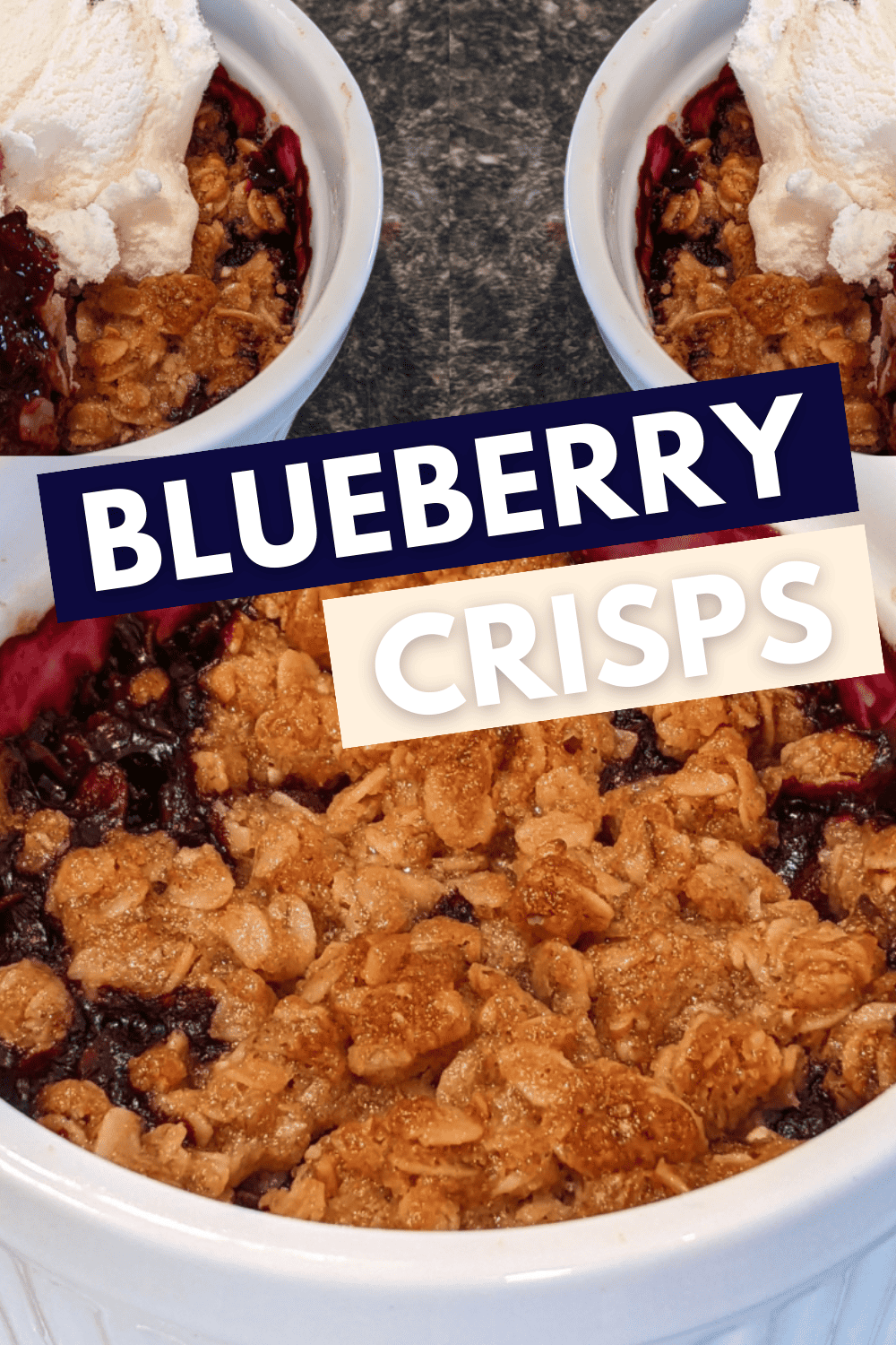 Individual Blueberry Crisps for 4